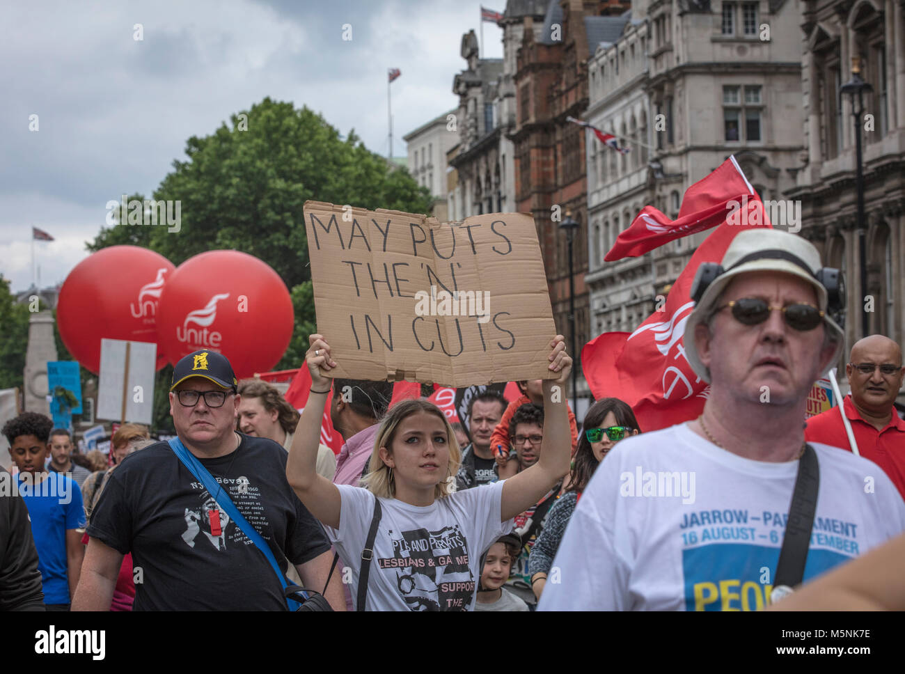 Anti tory government banner hi-res stock photography and images - Alamy