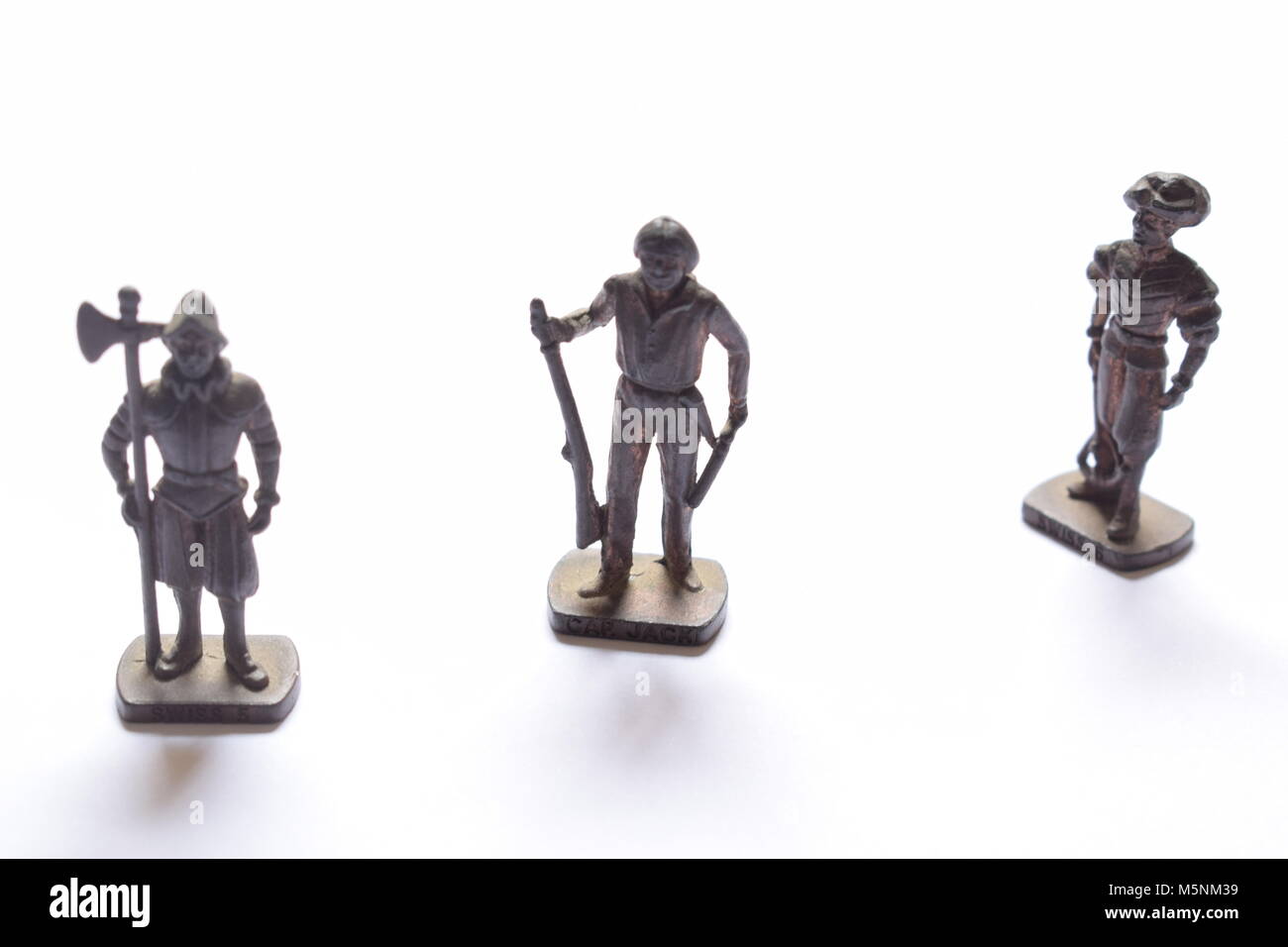 Miniature Lead and Copper Soldiers Stock Photo - Alamy