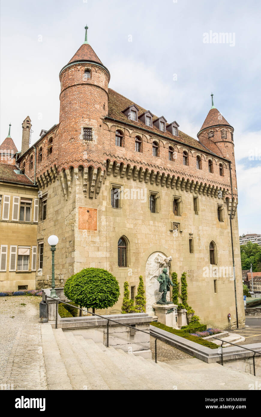 Castle Saint-Maire in Lausanne, Switzerland Stock Photo - Alamy