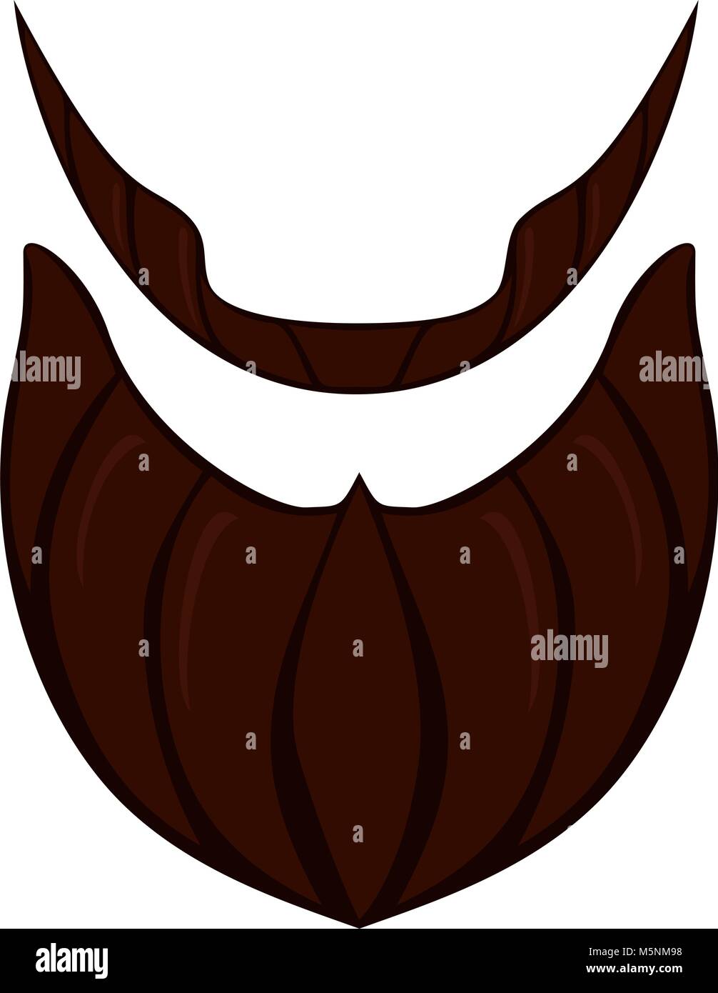 Cartoon icon poster beard, beaver, bearded man father dad day set Stock ...