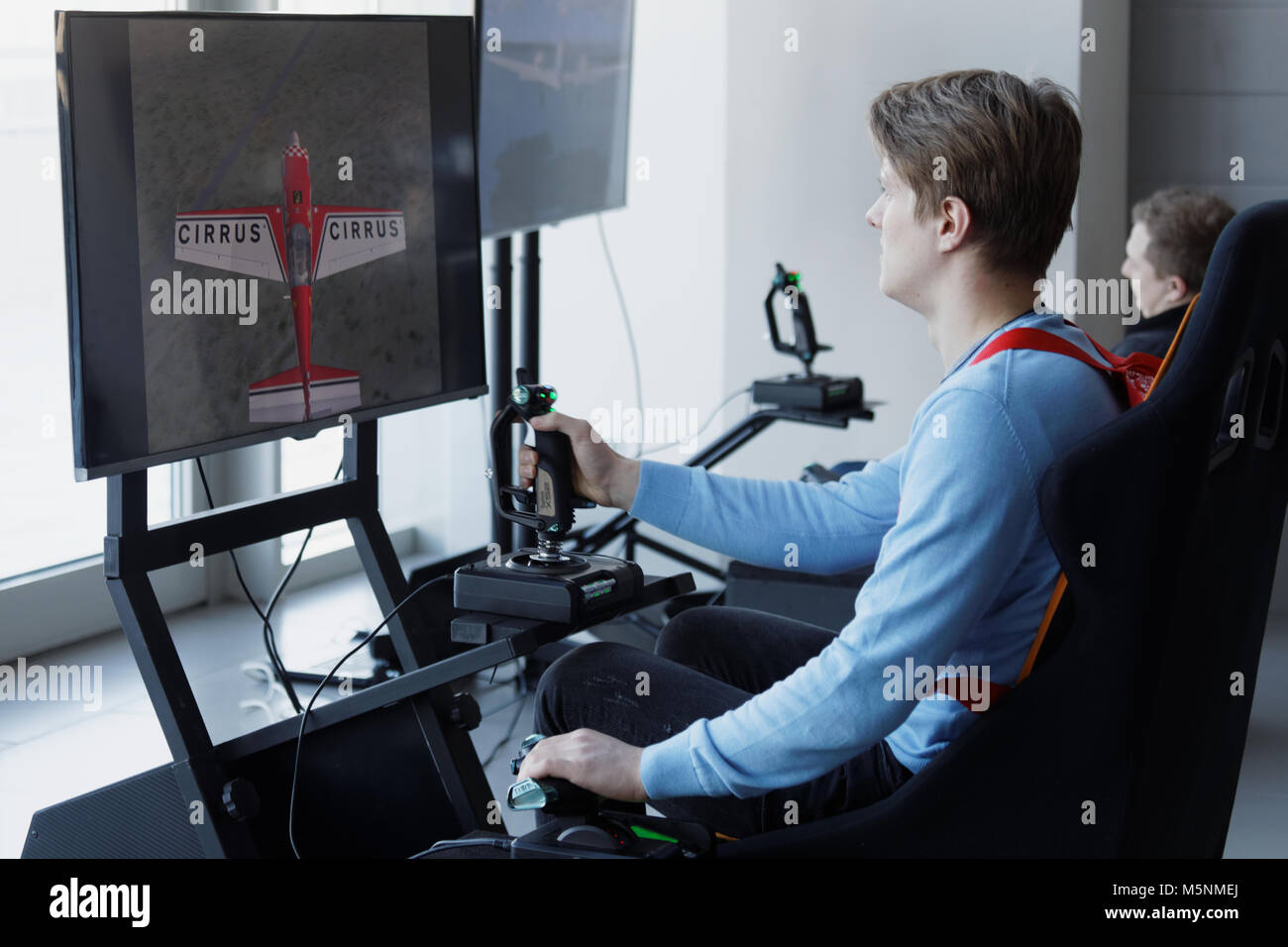 Flight simulator computer game hi-res stock photography and images - Alamy