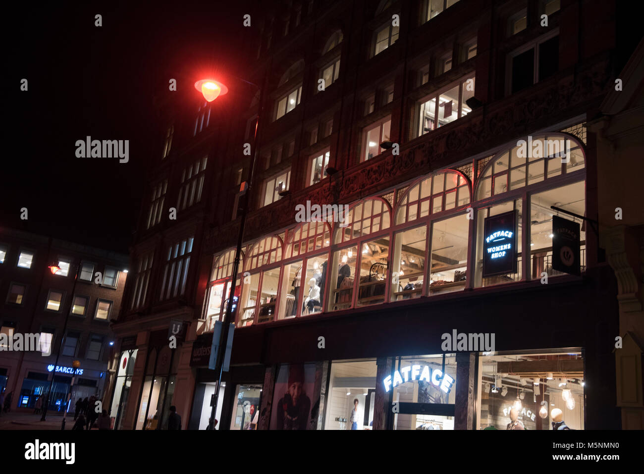 Exterior of the Fat Face store on Bridlesmith Gate in Nottingham City ...