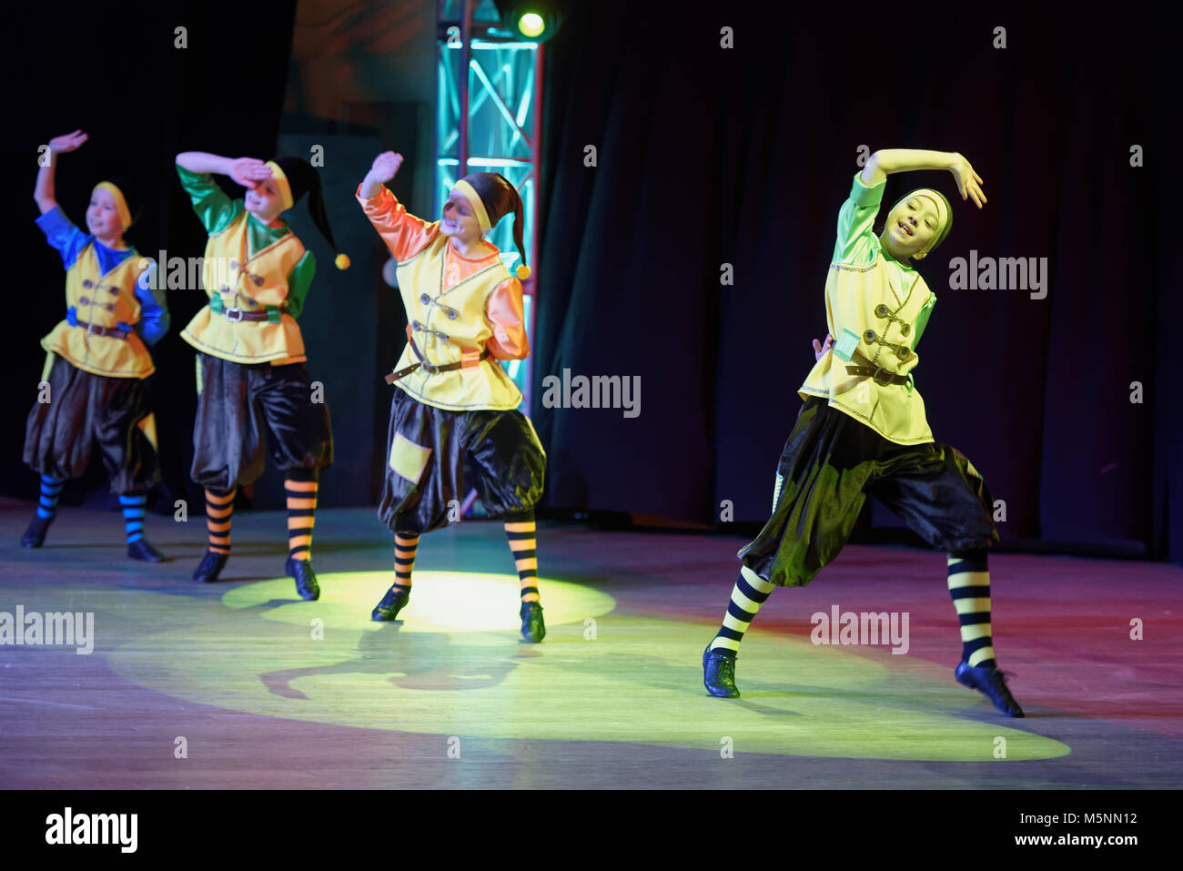 Saint-Petersburg, Russia - February 6, 2018: Dance of Merry Dwarfs ...