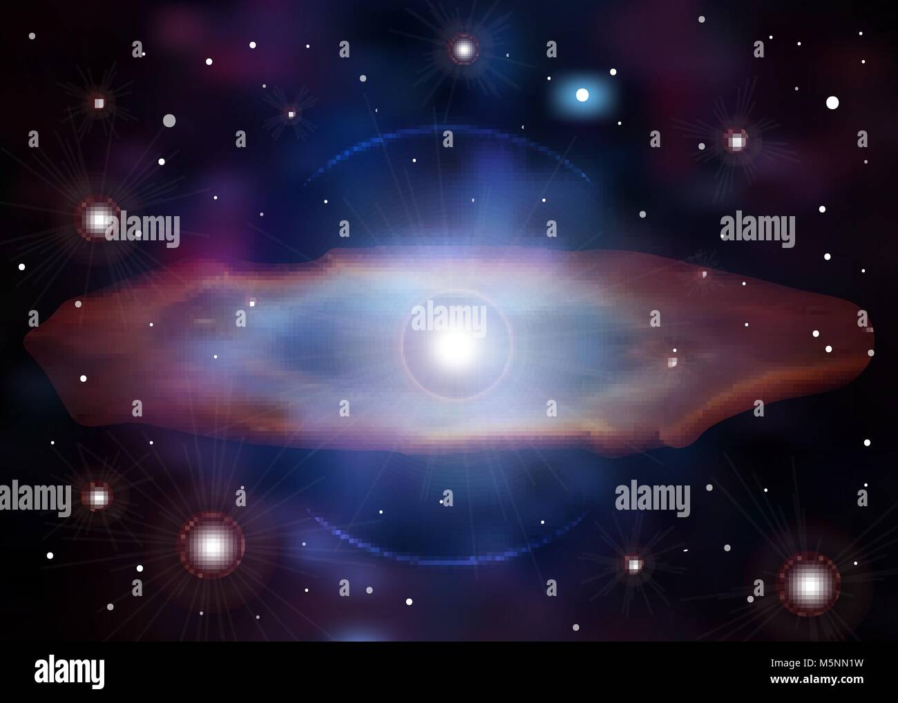 Supernova explosion glowing nebula Stock Vector Images - Alamy
