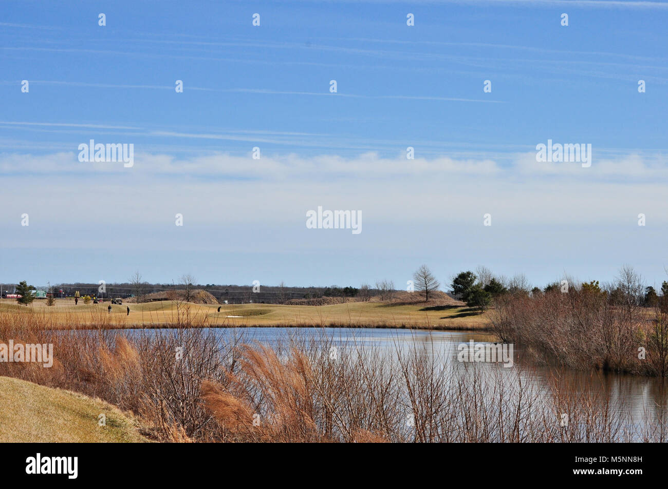 Golf course in the Winter Stock Photo - Alamy