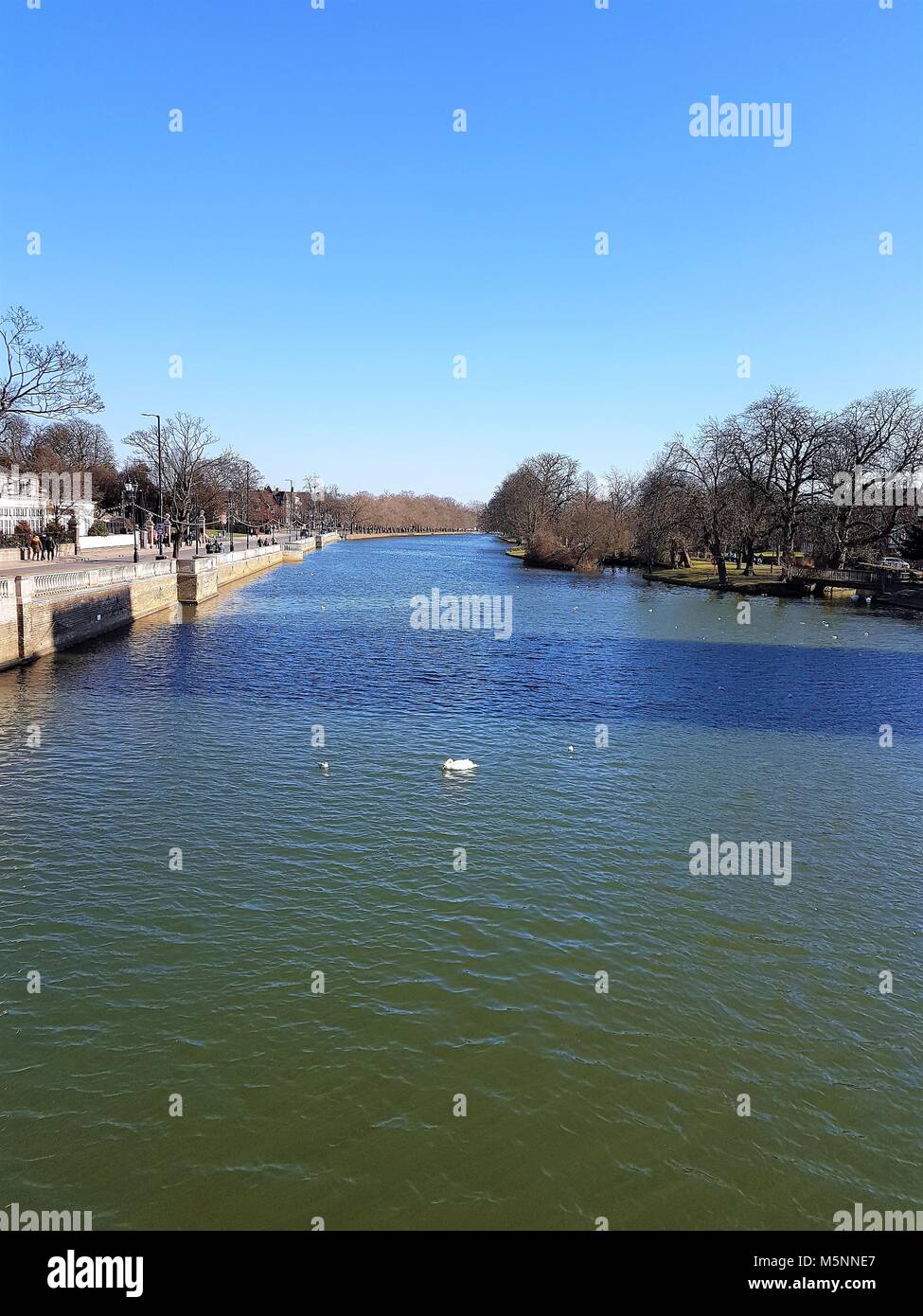 River Great Ouse, Bedford, UK on a sunny winter's day Stock Photo - Alamy