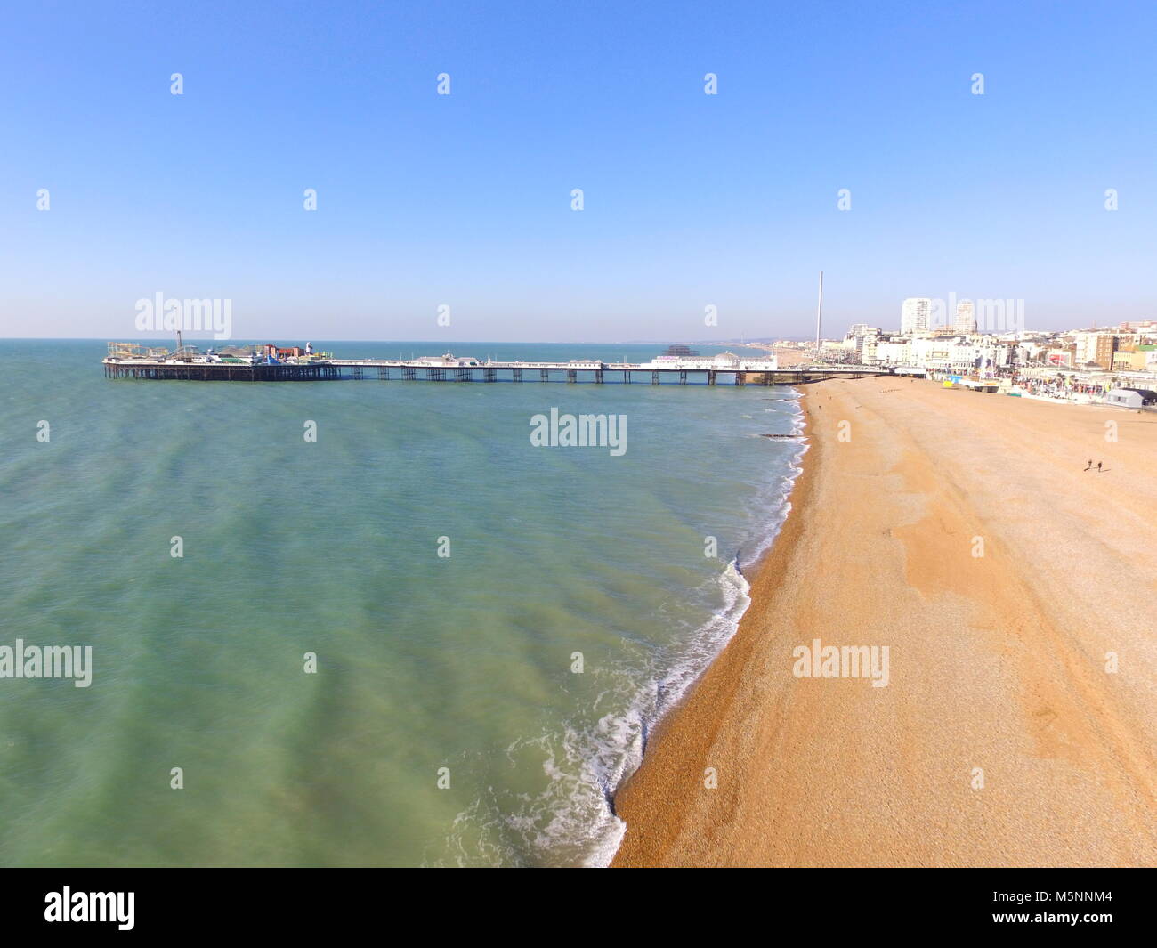Brighton palace pier aerial hi-res stock photography and images - Alamy