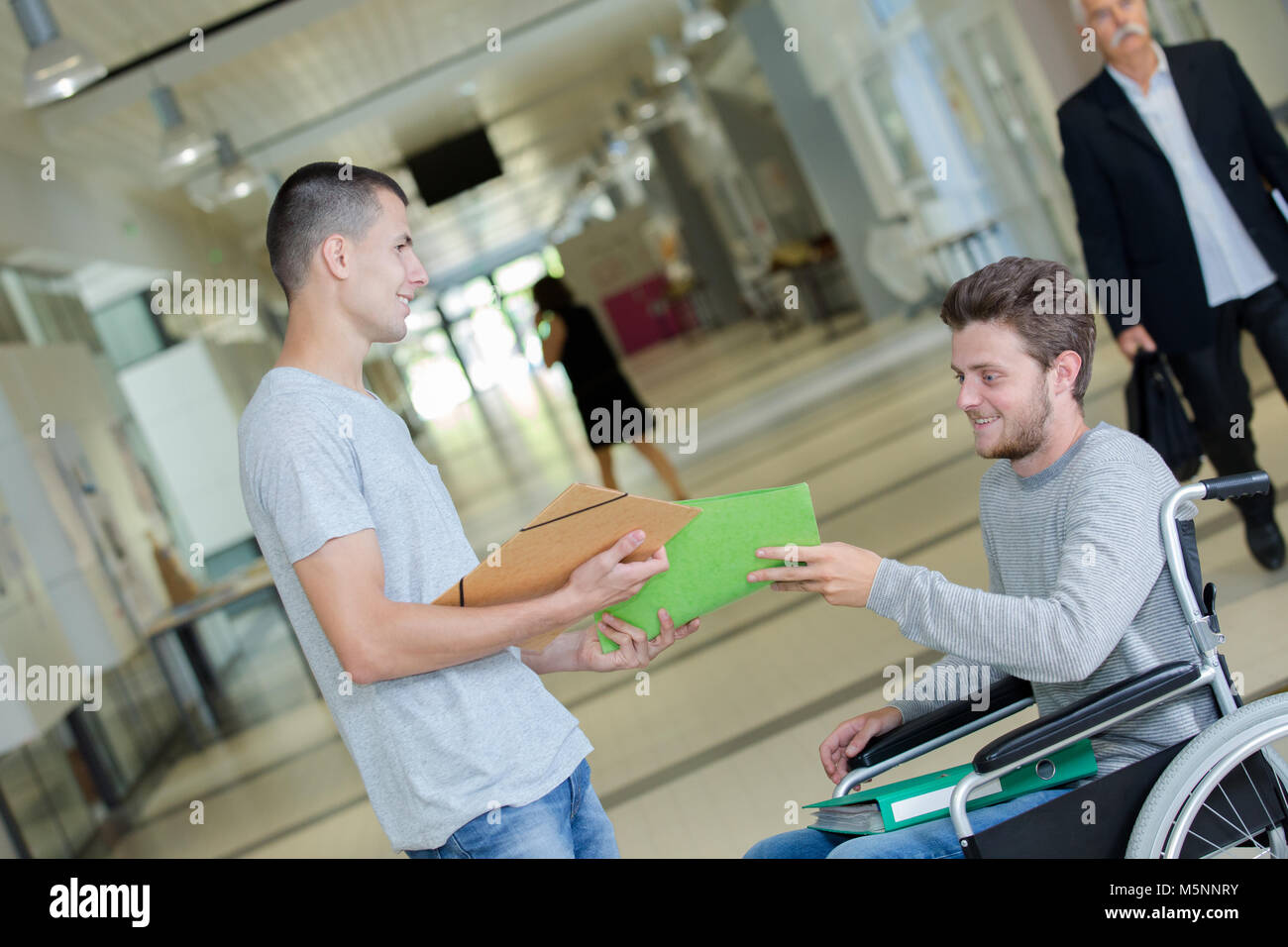 sharing the folder Stock Photo - Alamy
