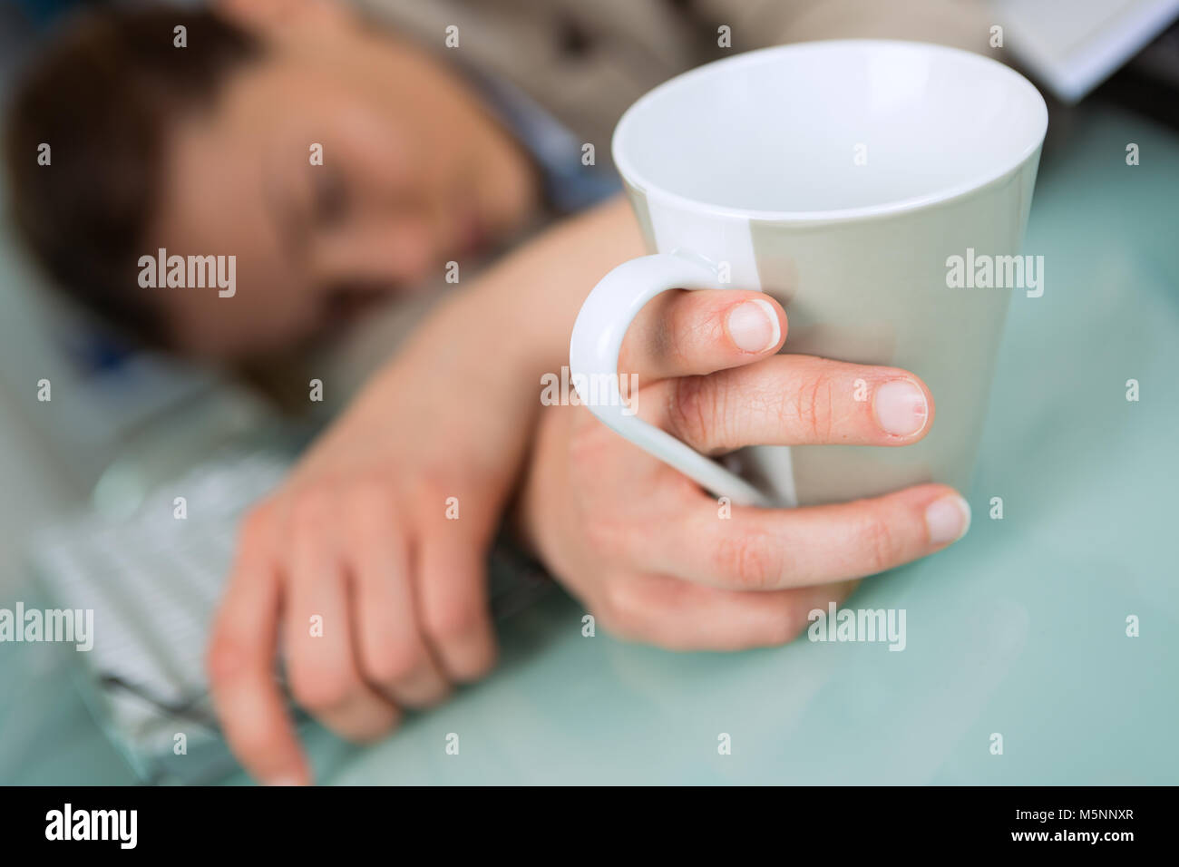very exhausted woman Stock Photo - Alamy