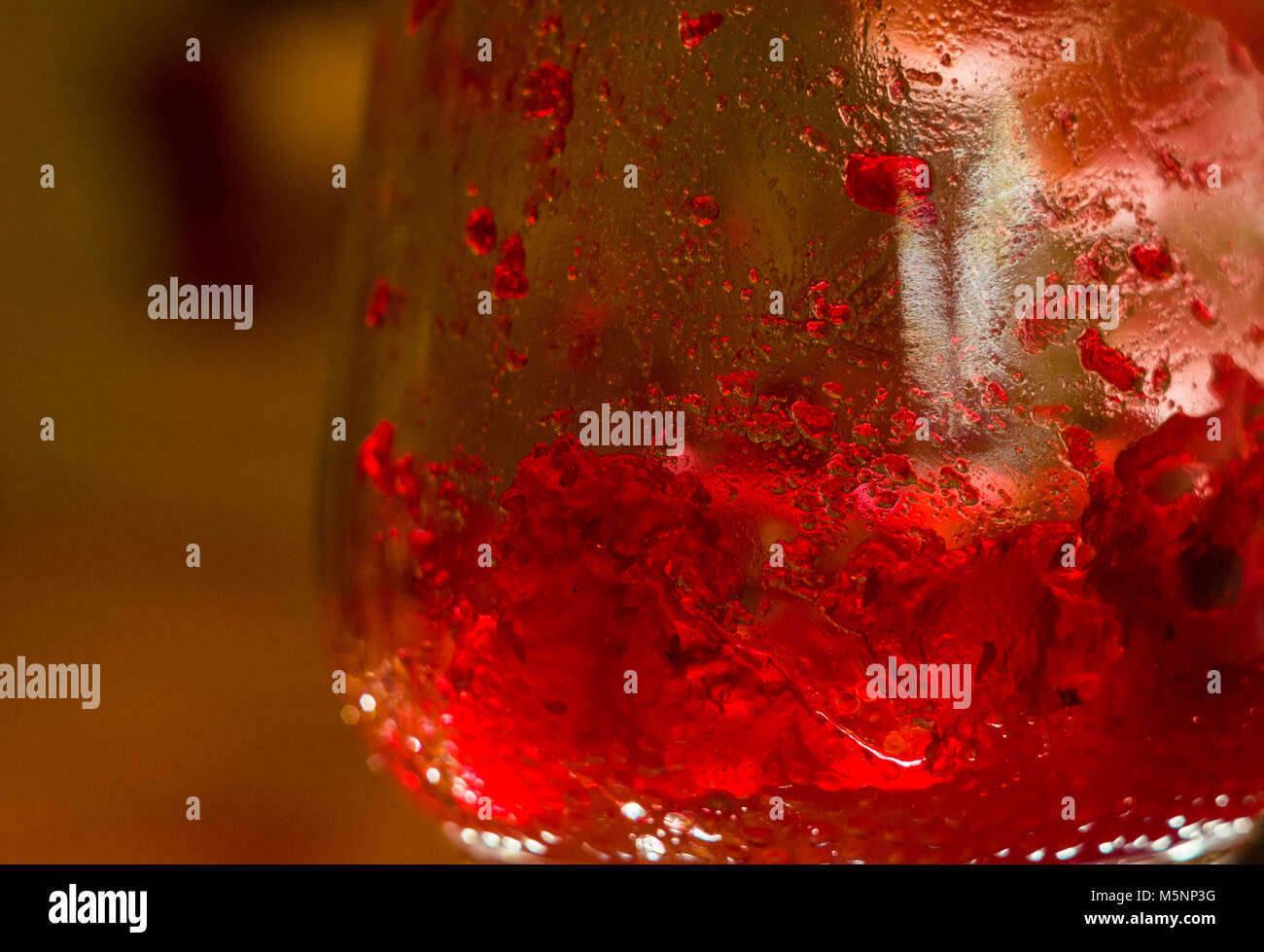Bright translucent red currant jam in a glass jar Stock Photo - Alamy