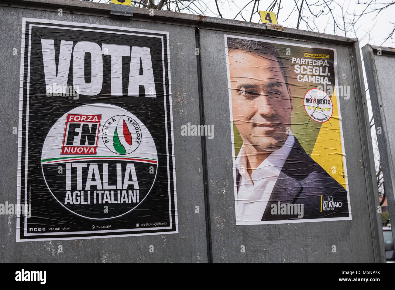 Elections posters in Italy Stock Photo - Alamy