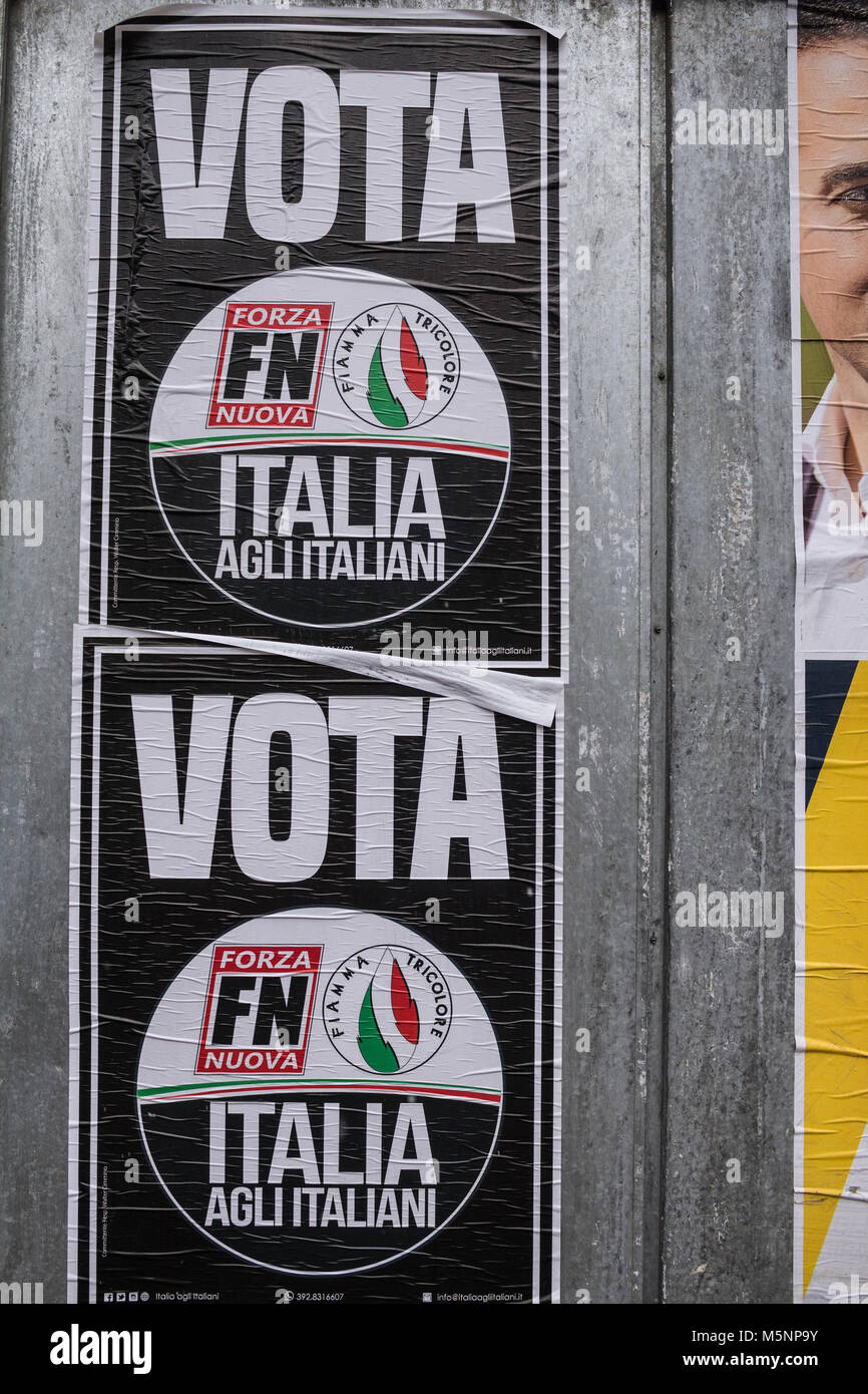 Elections posters in Italy Stock Photo - Alamy