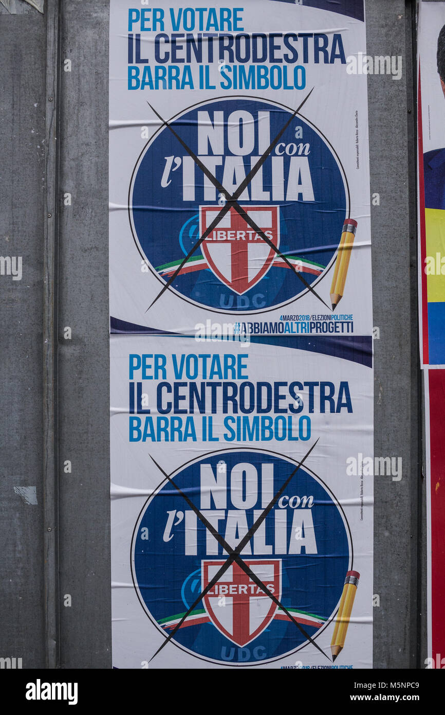 Elections posters in Italy Stock Photo - Alamy