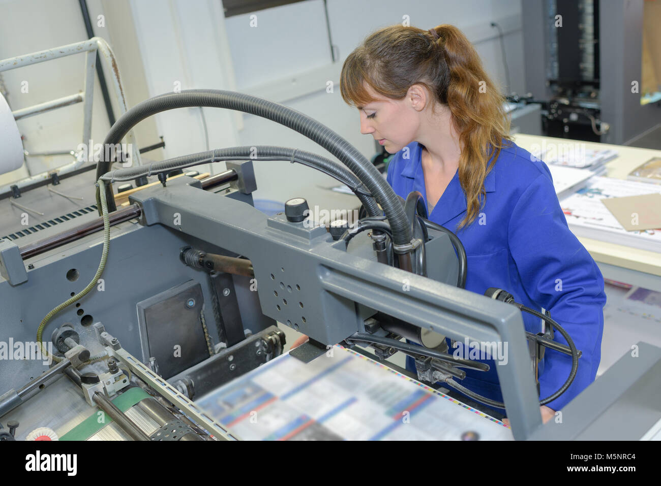 the newspaper printing machine Stock Photo - Alamy