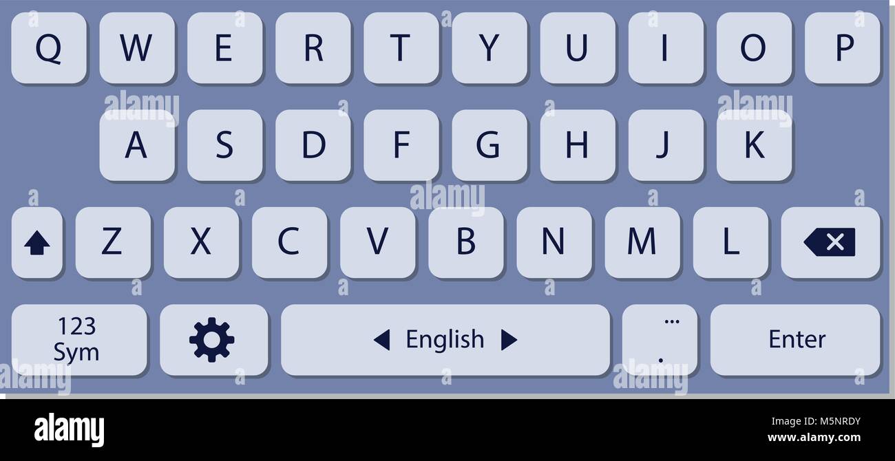 The illustration of mobile keyboard Stock Vector Image & Art - Alamy