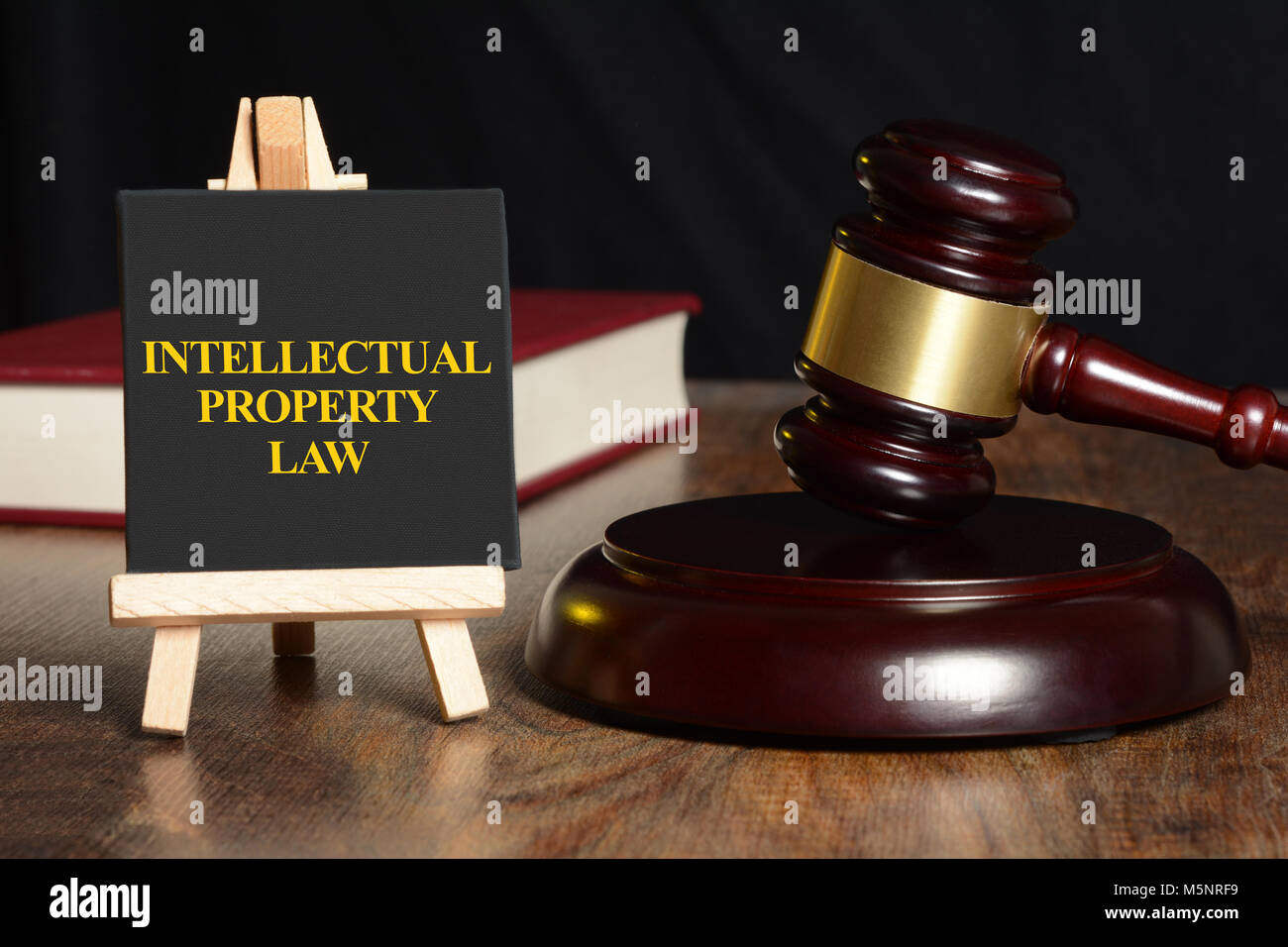 Intellectual Property Law concept with gavel Stock Photo - Alamy