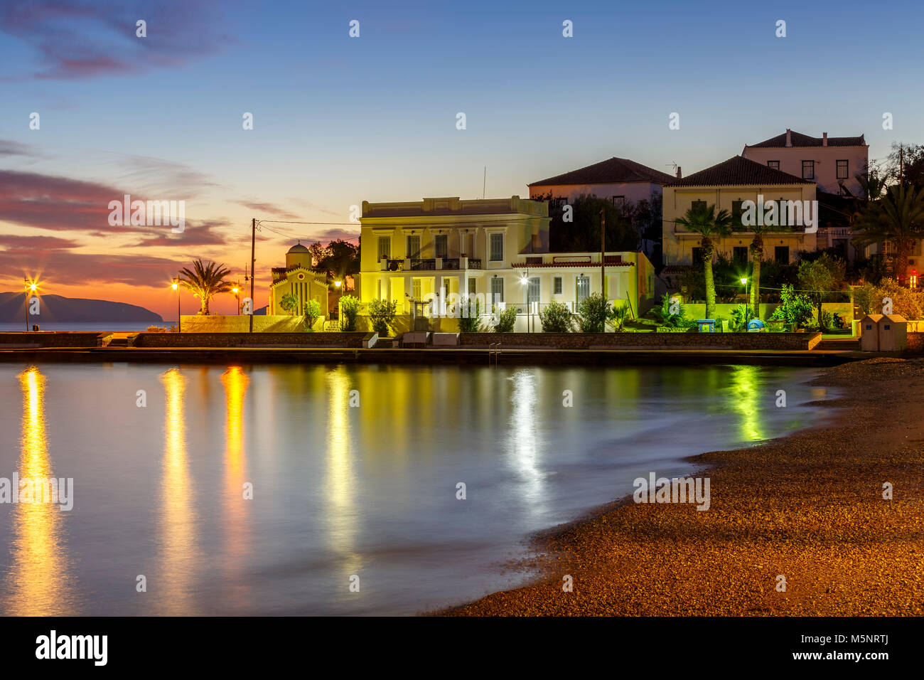 Spetses greece beach hi-res stock photography and images - Alamy