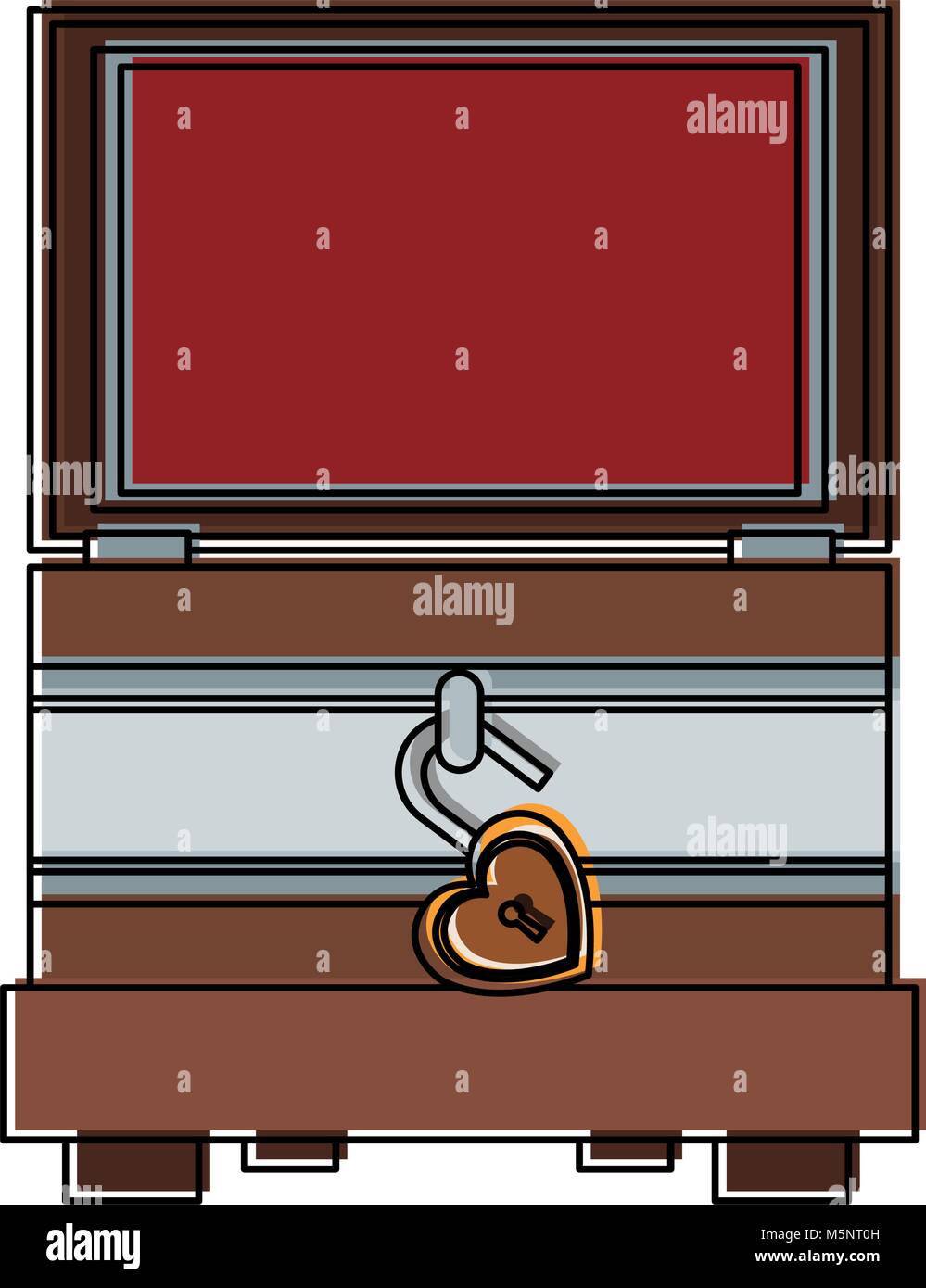 Love wooden box open Stock Vector Image & Art - Alamy