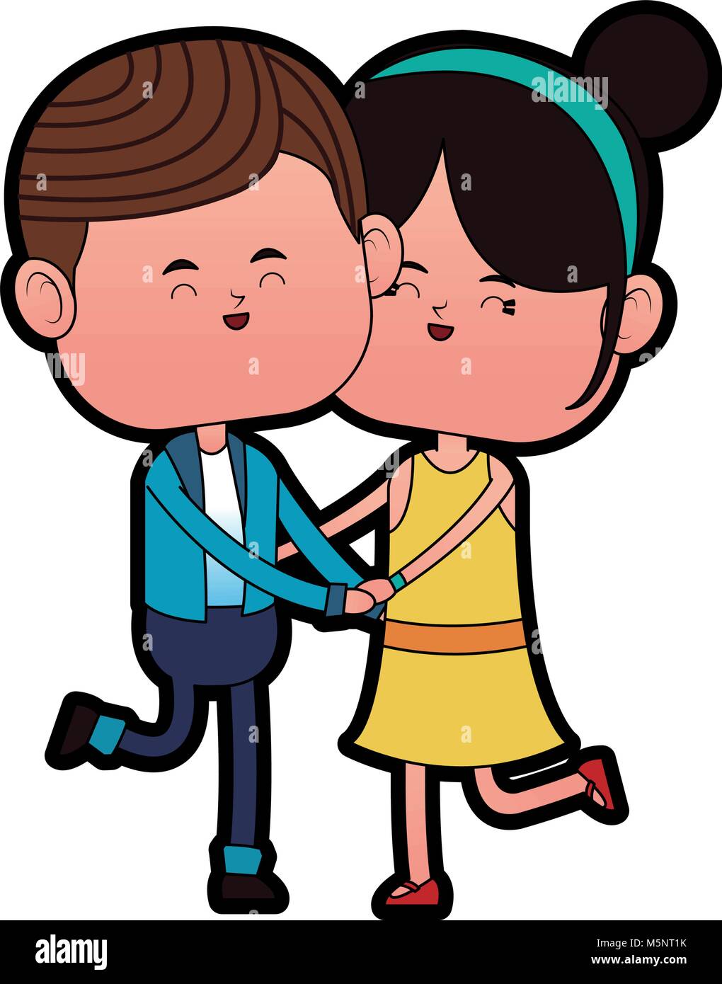 Cute couple cartoon Stock Vector Image & Art - Alamy