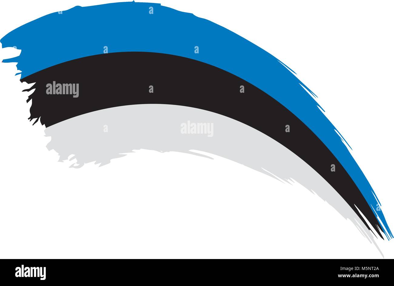 Paint wavy brush stroke Stock Vector Images - Alamy