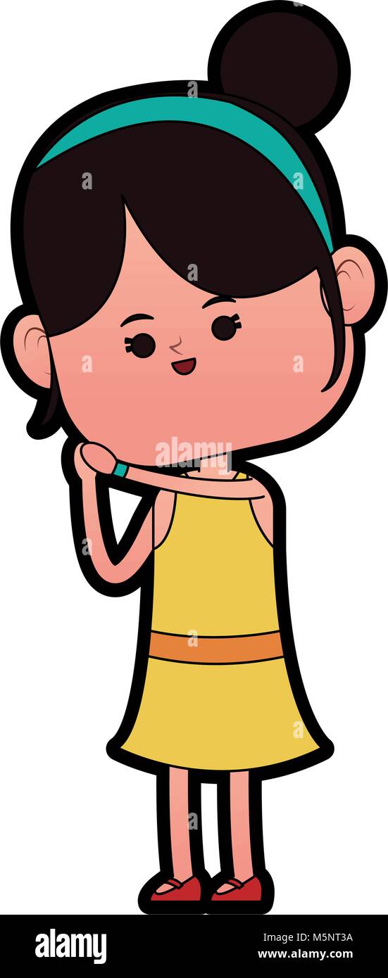 Beautiful girl cartoon Stock Vector Image & Art - Alamy