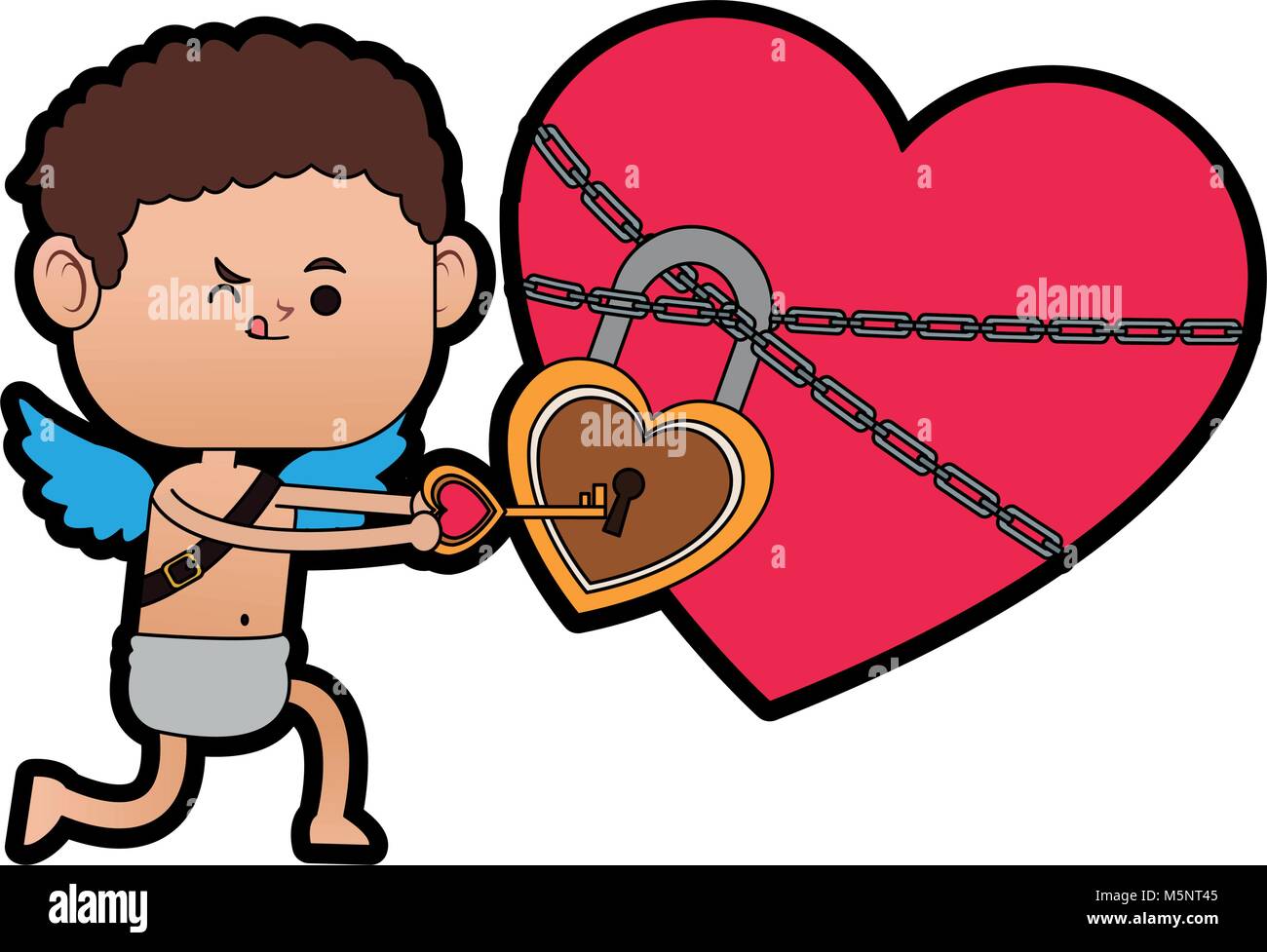 Chain of locks Stock Vector Images - Alamy