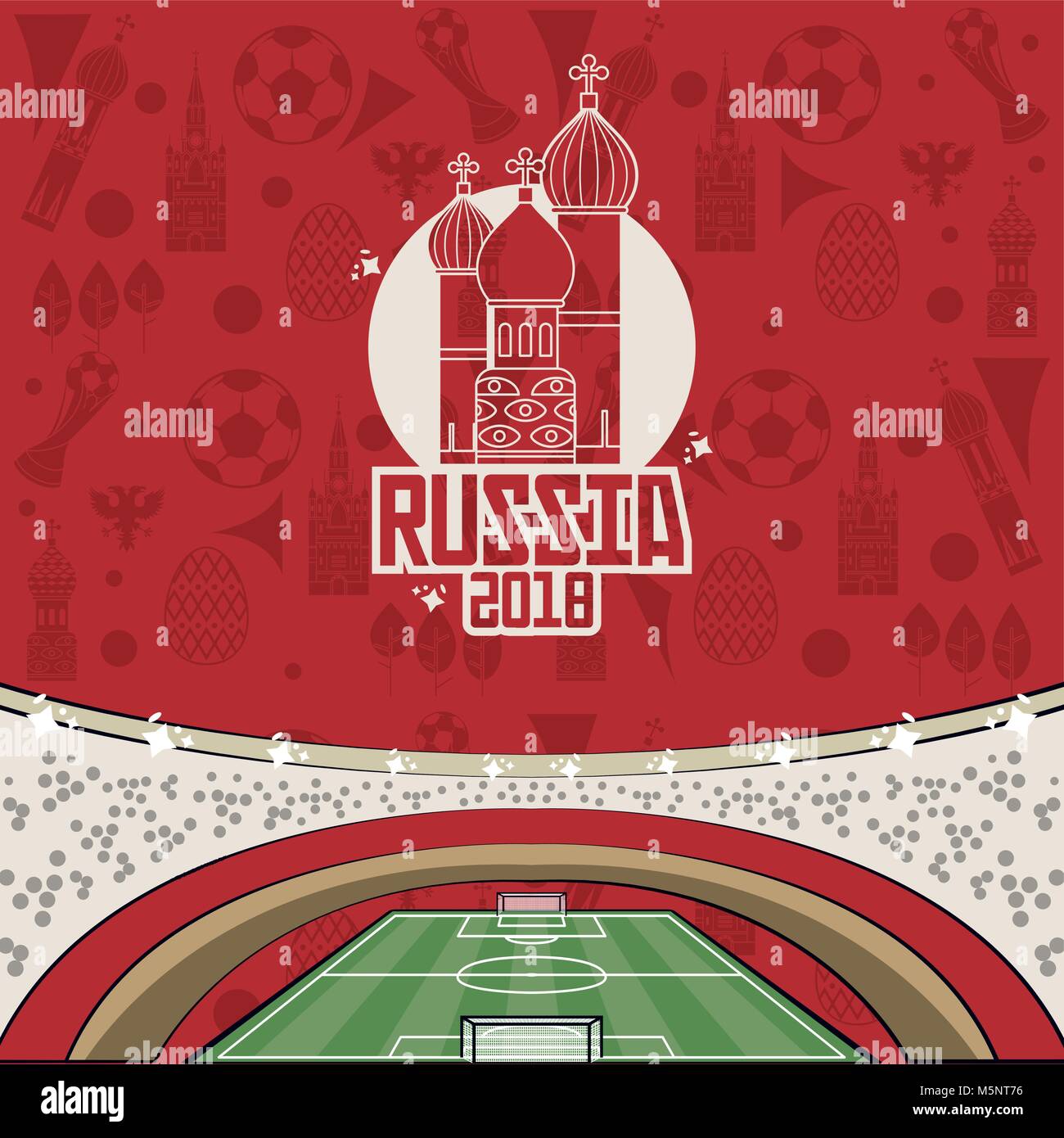 Russia 2018 world soccer Stock Vector Image & Art - Alamy