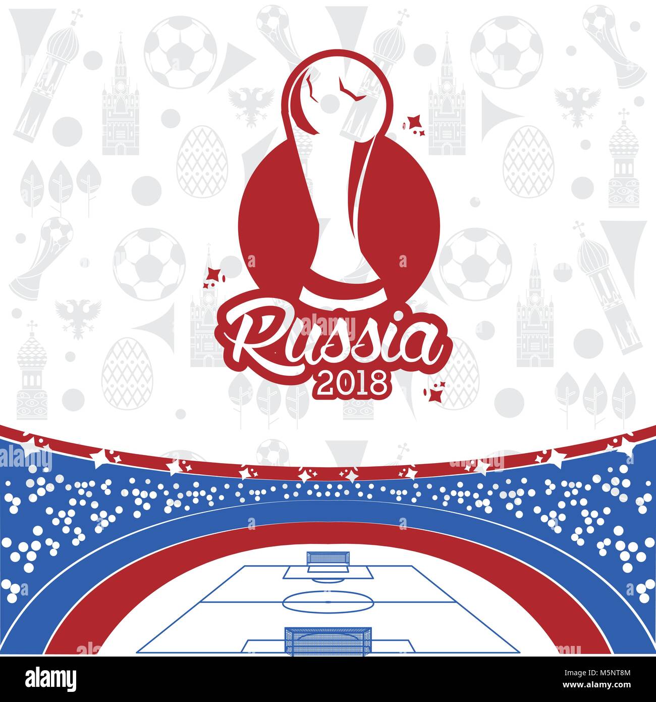 Russia 2018 world soccer Stock Vector Image & Art - Alamy