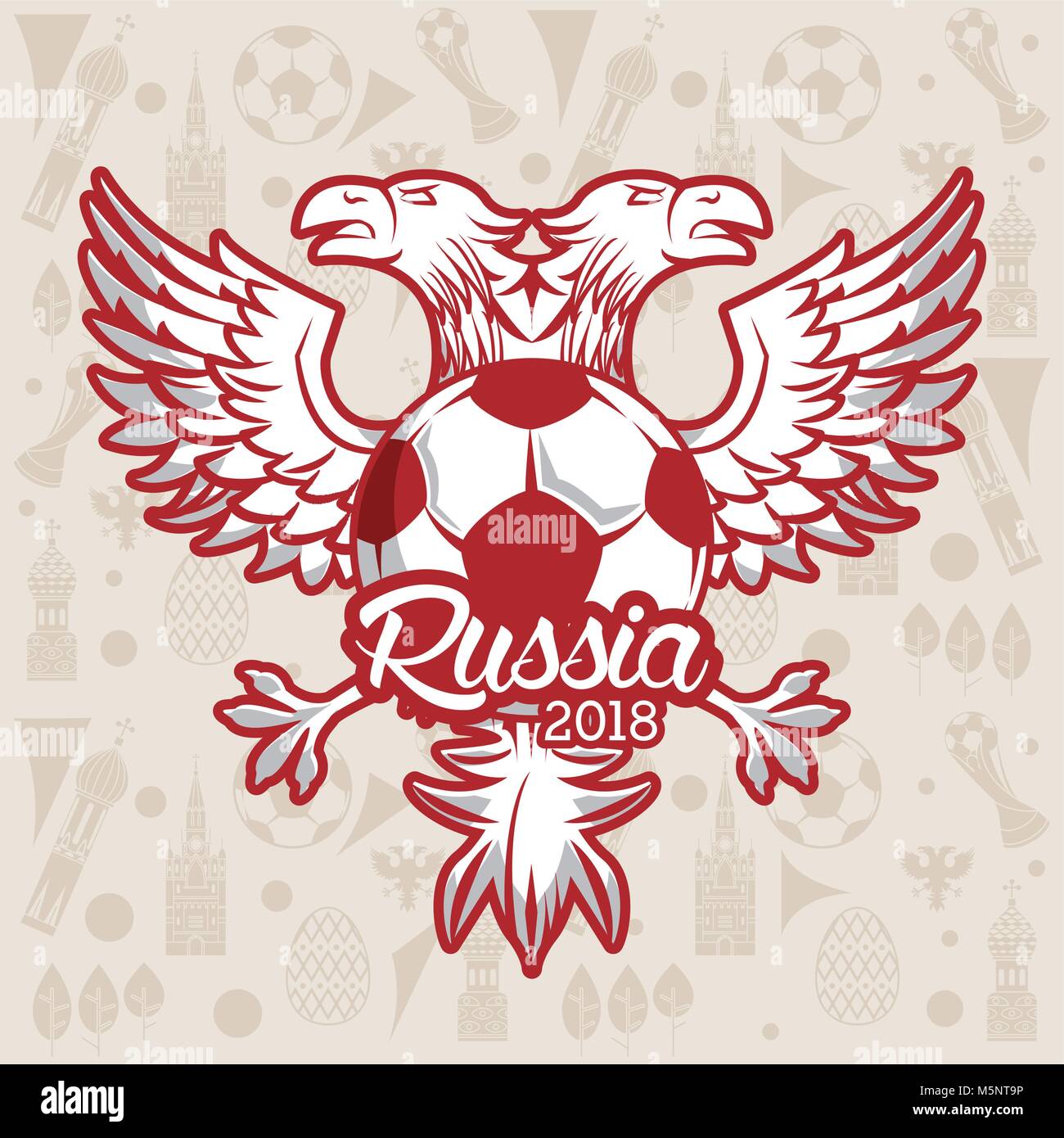 Russia 2018 emblem design Stock Vector Image & Art - Alamy