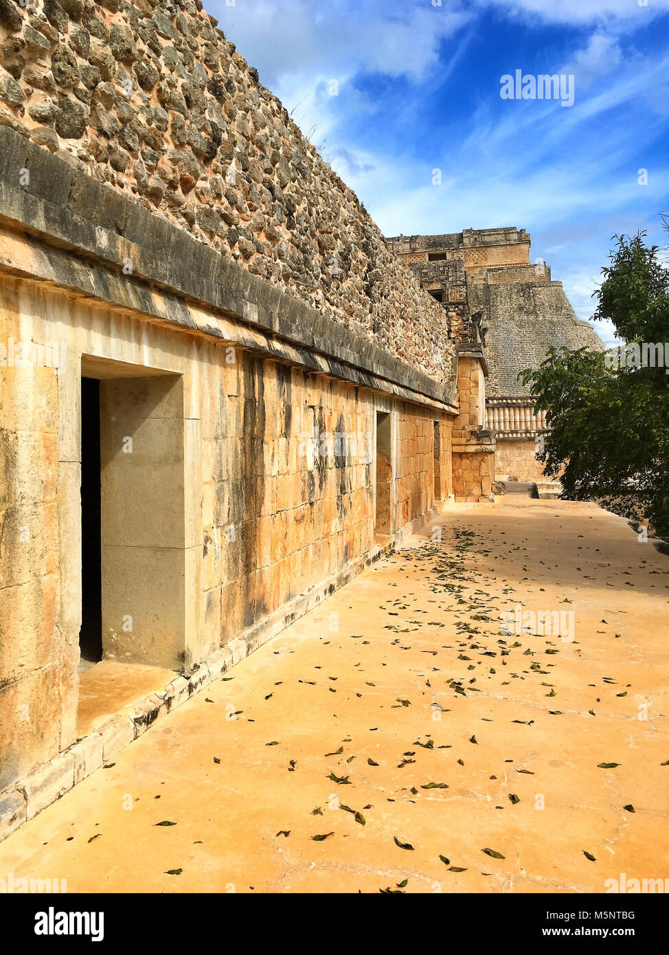 Majestic ruins in Uxmal,Mexico. Uxmal is an ancient Maya city of the ...