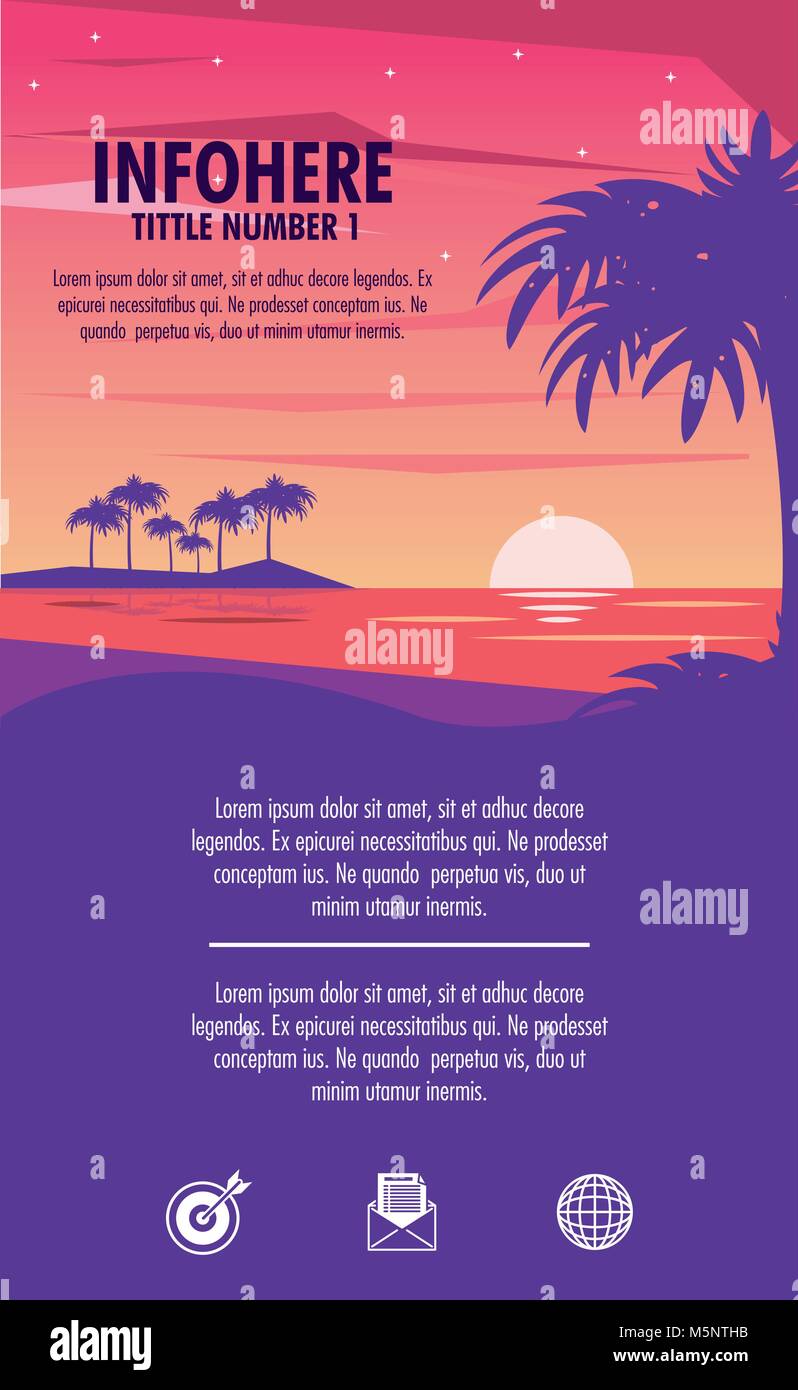 Beachscape Stock Vector Images - Alamy