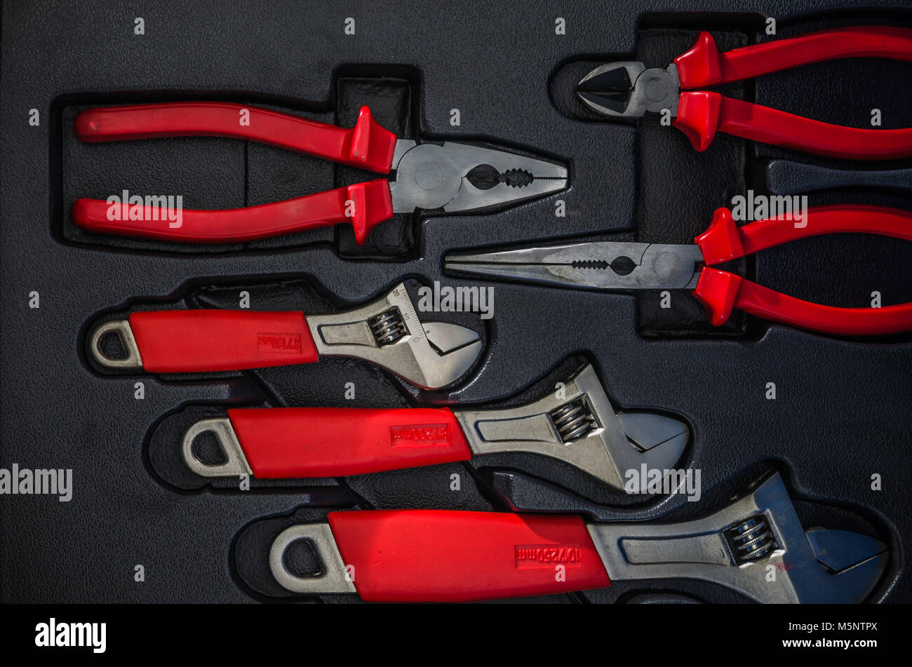 Toolbox in the workshop, close-up Stock Photo - Alamy