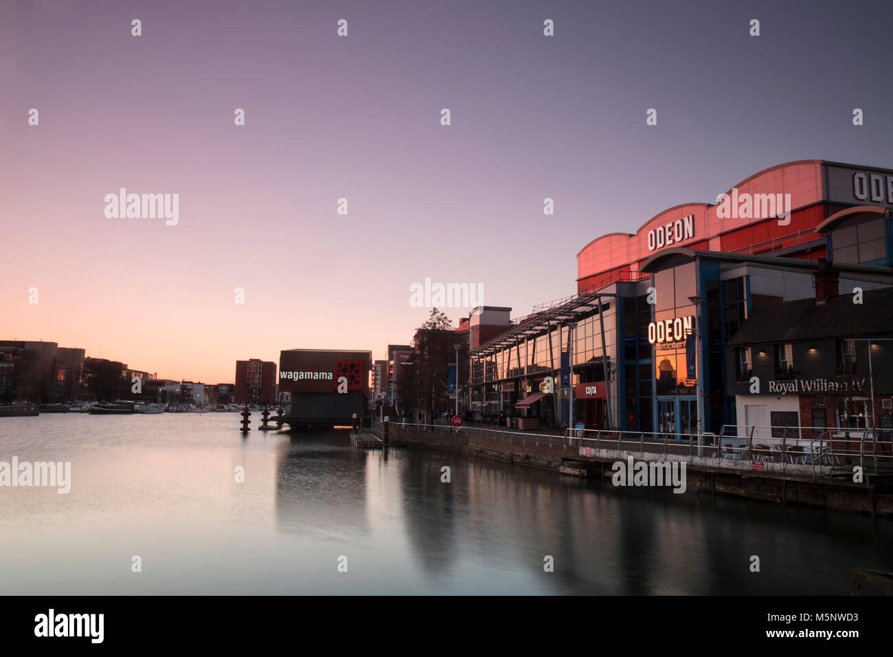 Brayford Pool Lincoln sunset Stock Photo - Alamy