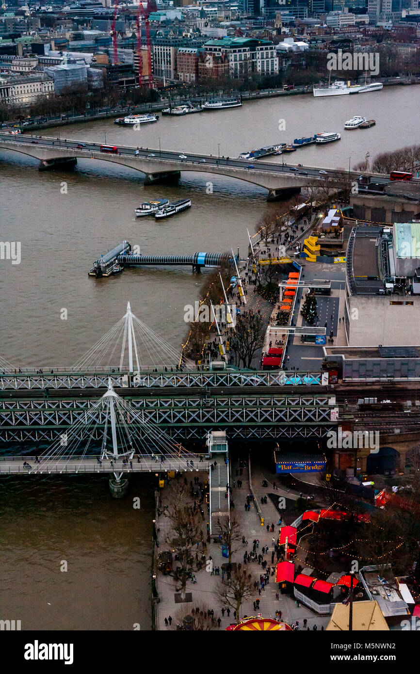 Aerial view thames river hi-res stock photography and images - Alamy