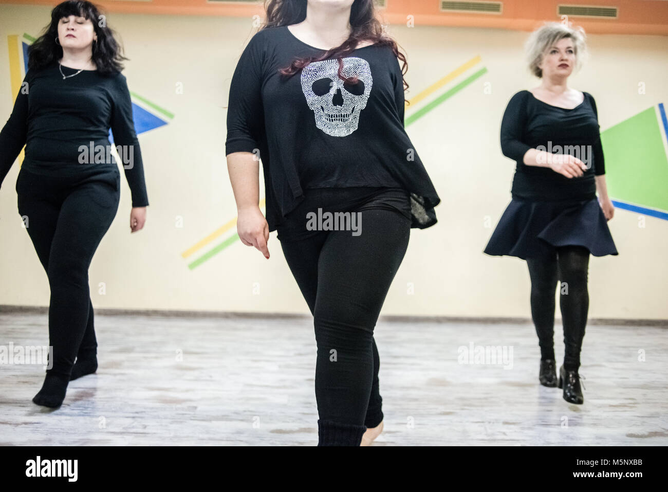 Dancing lesson at the first dancing school in Ukraine for plus size ...