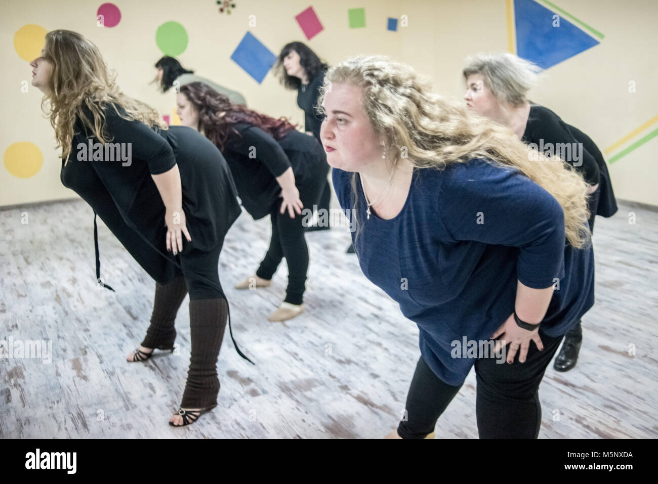 Dancing lesson at the first dancing school in Ukraine for plus size ...