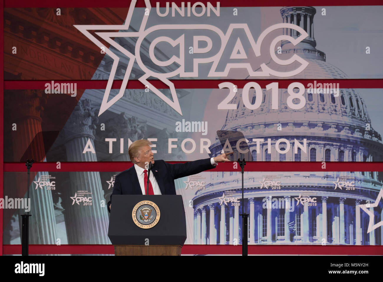 President Donald Trump went off script in a 75 minute speech to a ...