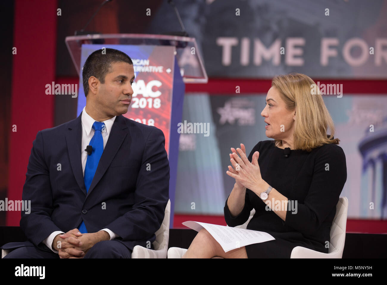Federal Communications Commission (FCC) Chairman Ajit Pai participates ...