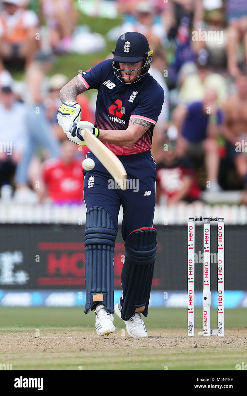 Seddon Park, Hamilton, New Zealand. 25th Feb, 2018. One day ...