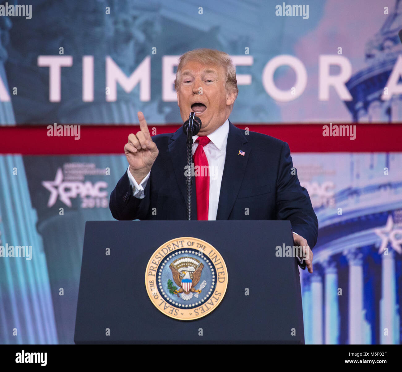 President Donald Trump went off script in a 75 minute speech to a ...