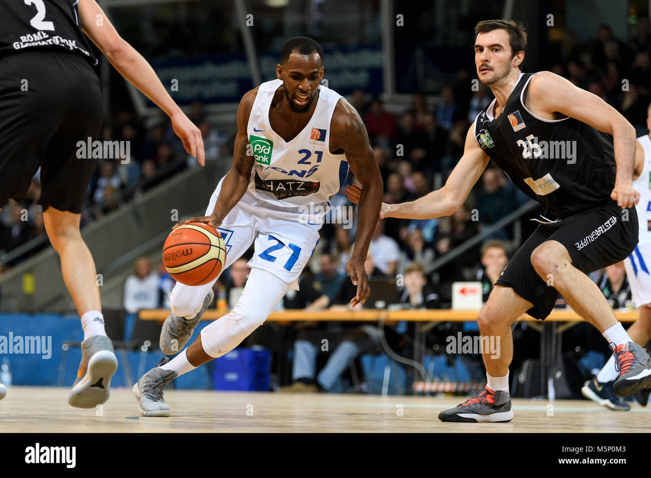 Karlsruhe, Deutschland. 24th Feb, 2018. Orlando Isaiah Parker (Lions ...