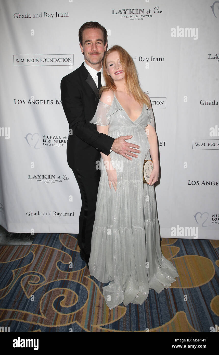 Beverly Hills, Ca. 24th Feb, 2018. James Van Der Beek, Kimberly Van Der ...