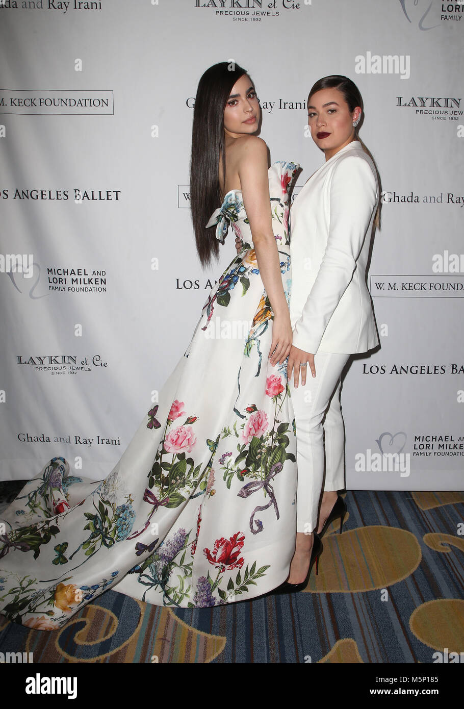 Beverly Hills, Ca. 24th Feb, 2018. Sofia Carson, Paulina Carson, at the ...