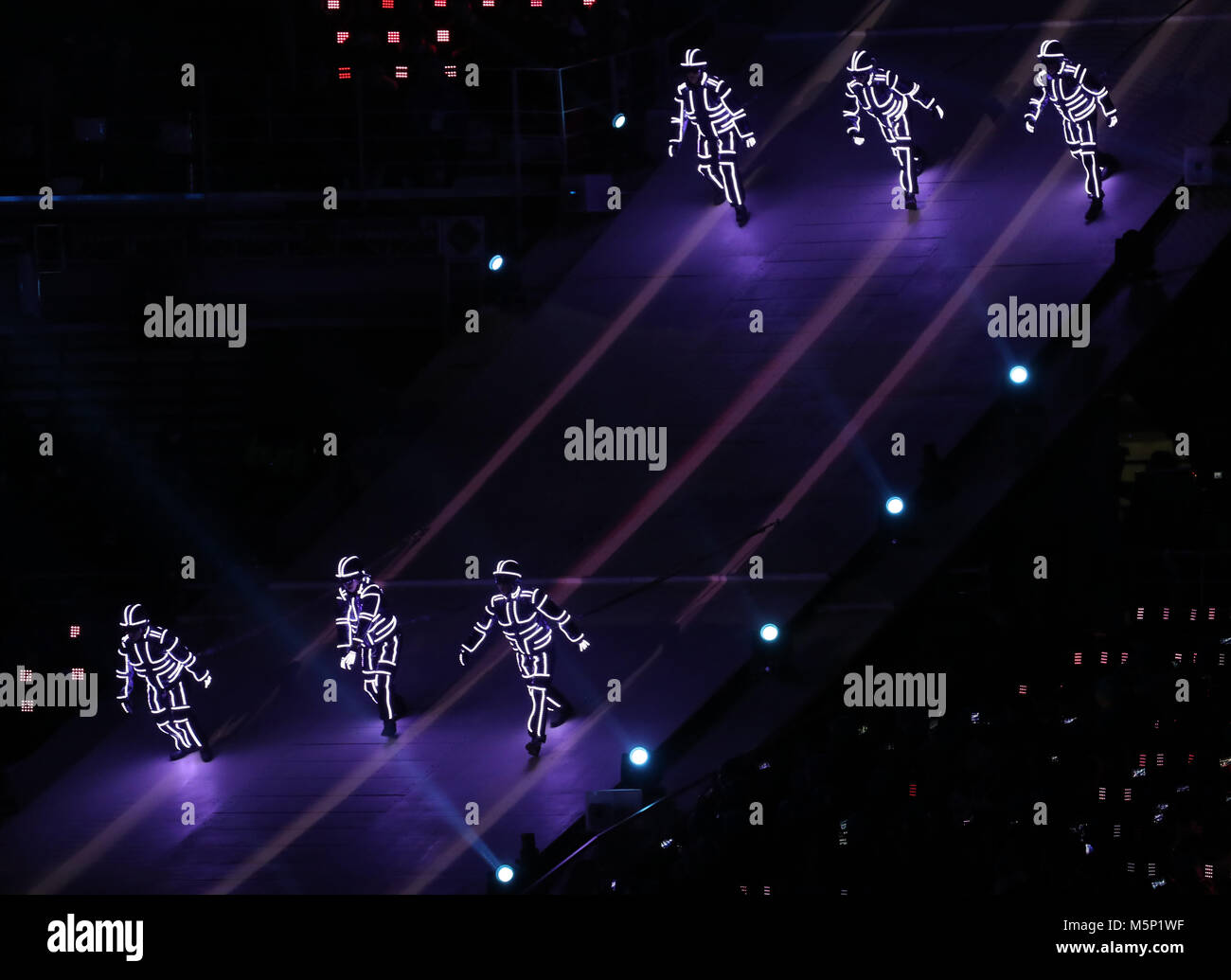 Pyeongchang, South Korea. 25th Feb, 2018. Photo shows the performance ...