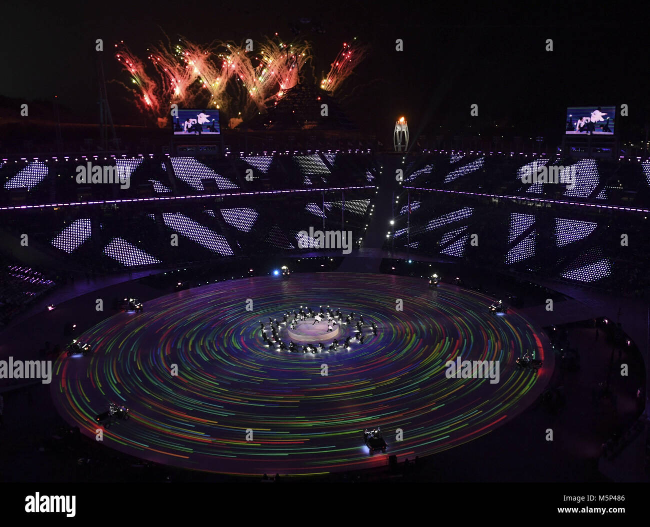 Pyeongchang, South Korea. 25th Feb, 2018. Photo shows the performance ...