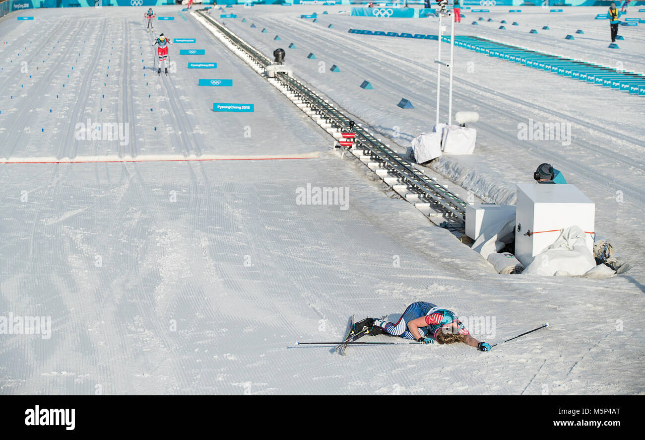 Pyeongchang, South Korea. 25th Feb, 2018. Jessica Diggins of USA ...