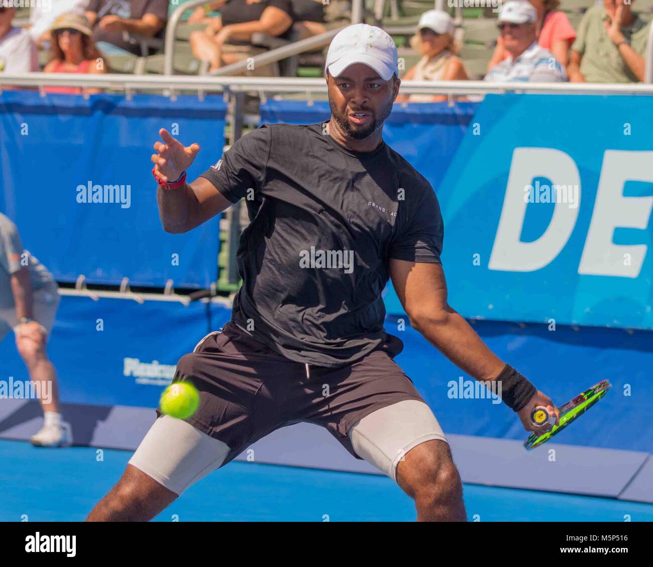 Delray Beach, FL, USA. 24th Feb, 2018. DONALD YOUNG (US) in action on ...