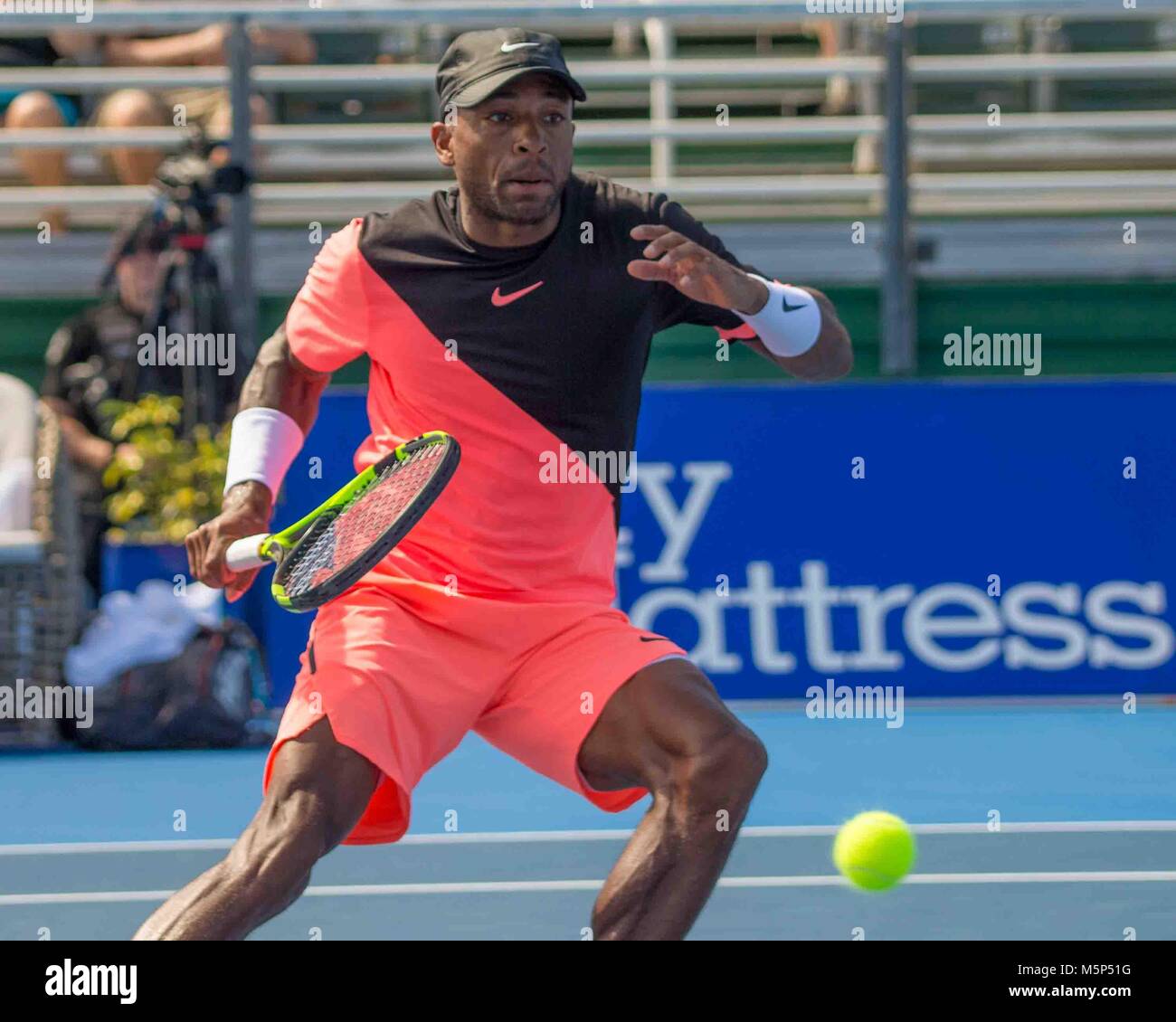 Delray Beach, FL, USA. 24th Feb, 2018. NICHOLAS MONROE (US) in action ...