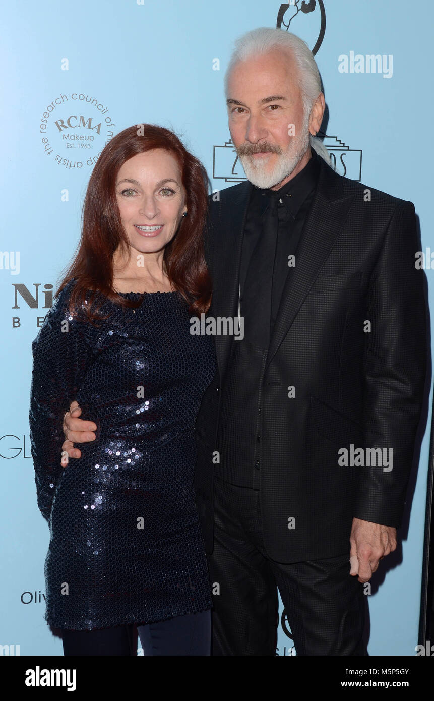 Los Angeles, Ca, USA. 24th Feb, 2018. Rick Baker and Silvia Abascal at ...