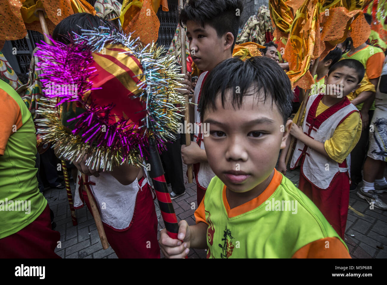 Sao Paulo, Brazil. 25th February, 2018. Descendants of Chinese ...